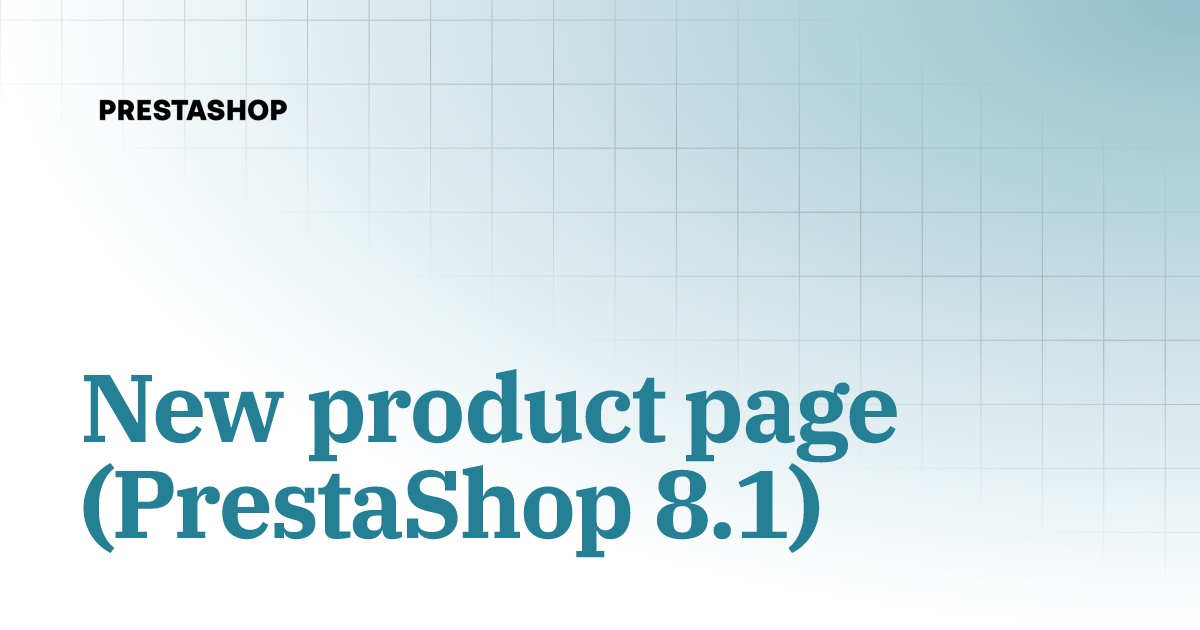 New product page (PrestaShop 8.1) | PrestaShop 8 documentation